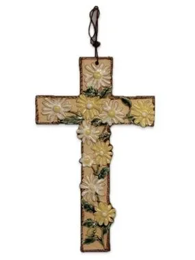 Wall Decor | Ceramic Wall Cross | Poshmark